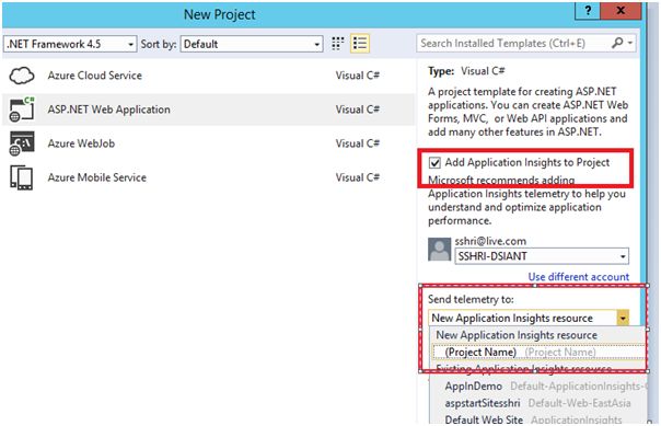 Configure Your Web Application To Use Application Insight